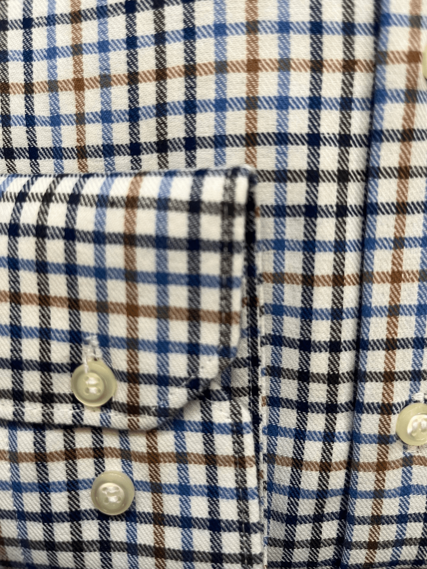 Camicia flanella quadri bicolore - Barbisio